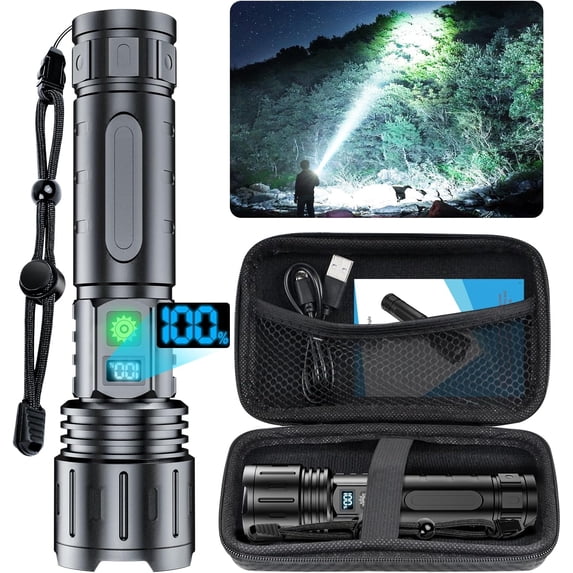 Flashlights High Lumens - 2000 Lumens Long Beam Bright Flash Light with ...