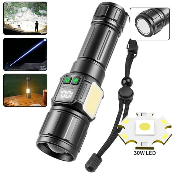 Flashlights High Lumens, Rechargeable Flashlight with Magnetic, Bright ...