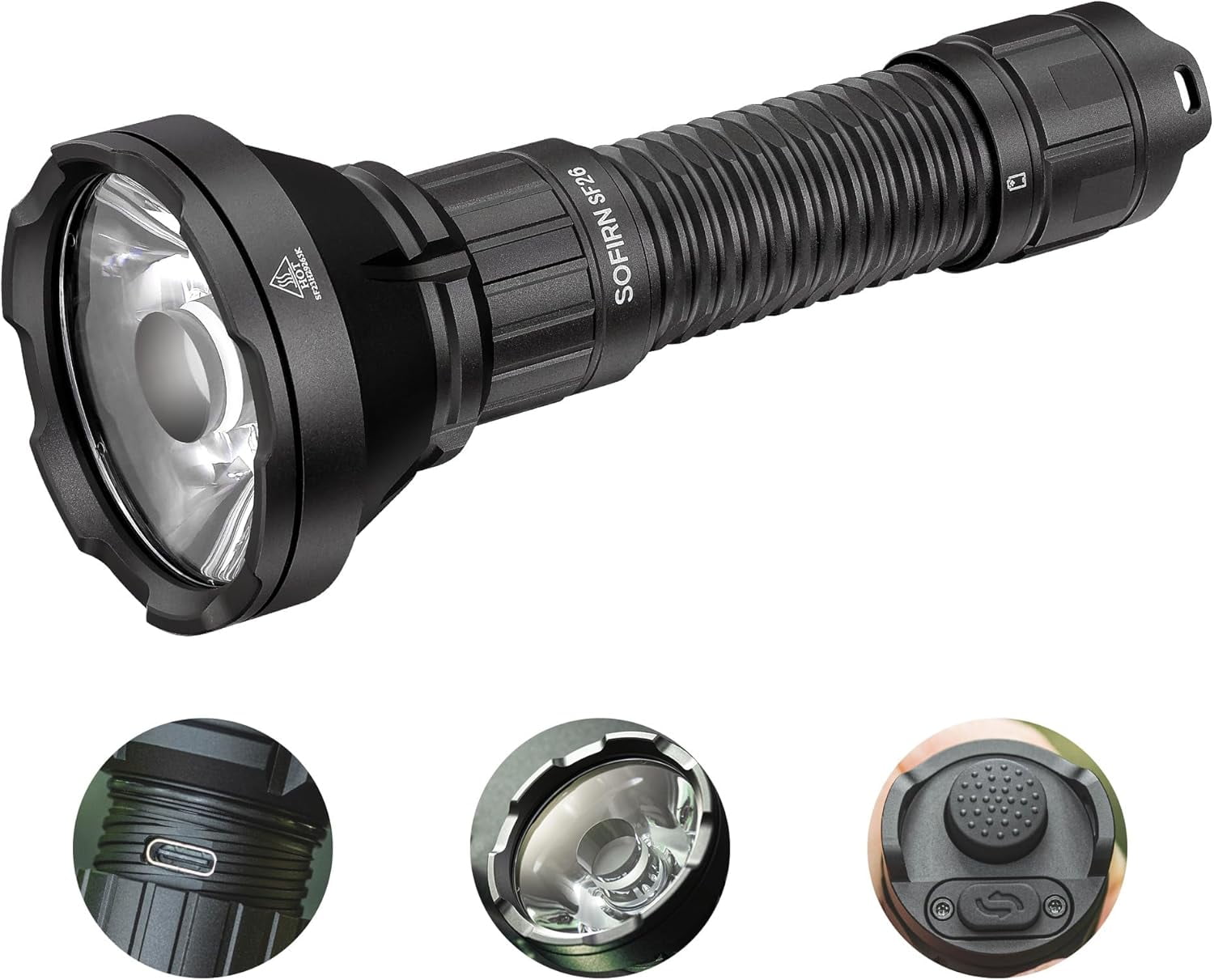 Flashlights High Lumens Rechargeable, Sofirn SF26 Tactical Flashlights ...