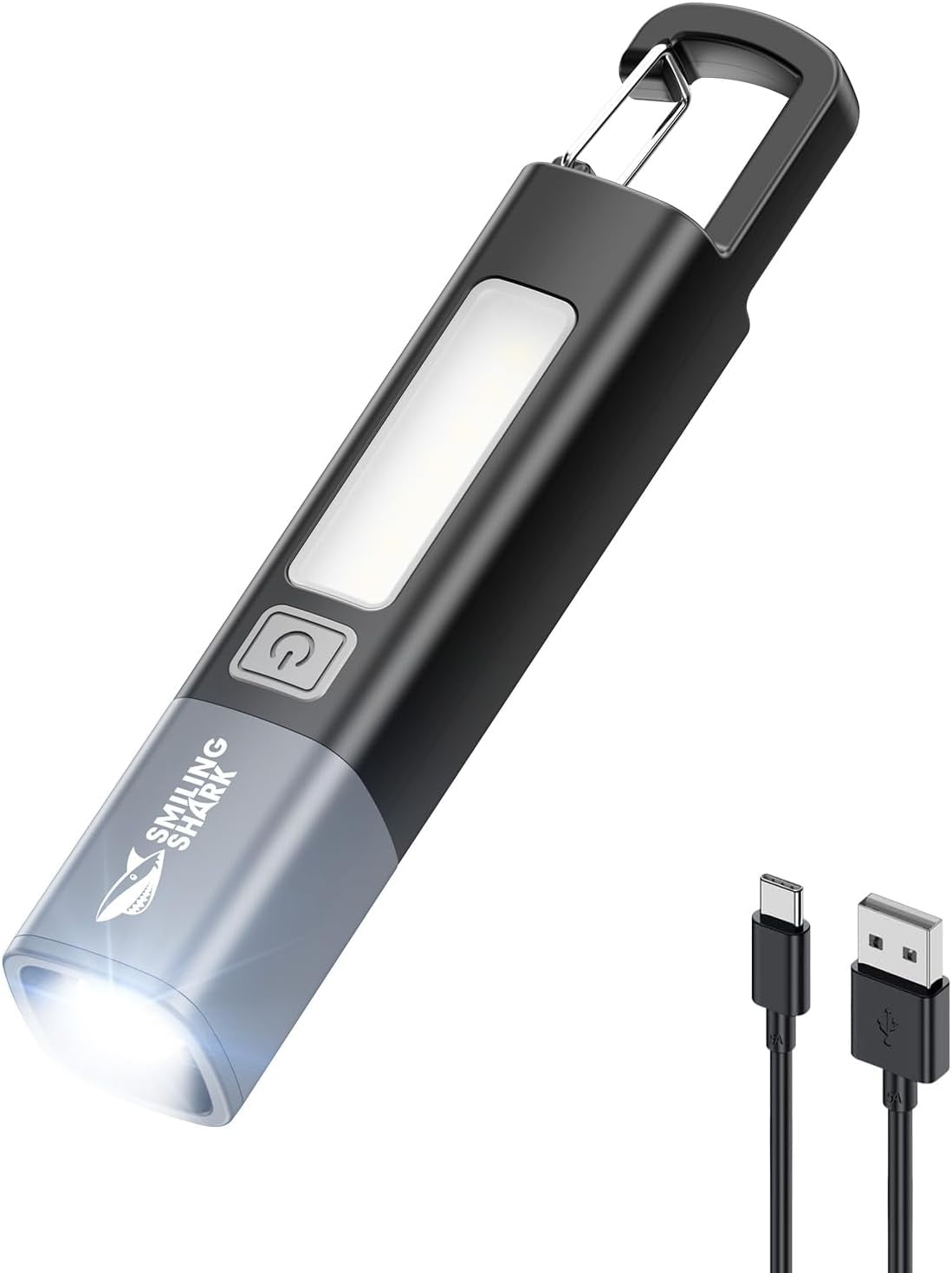 Flashlights,Recargeable Flashlight LED with 3 Modes & Hook and Zoomable ...