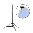 Flashpoint Backdrop and Reflector Holder Clip With 7' Light Stand Kit ...