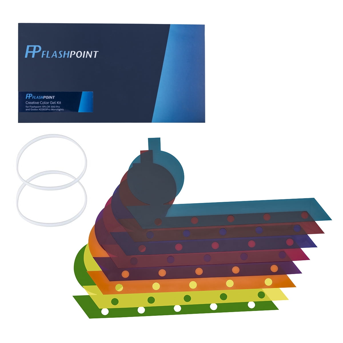 Flashpoint Creative Color Gel Kit For XPLOR300 Pro and Godox AD300 Pro ...