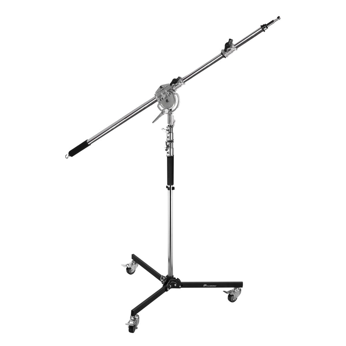 Flashpoint Folding Wheeled Base Stand 9' with 86" Telescopic Boom Arm ...