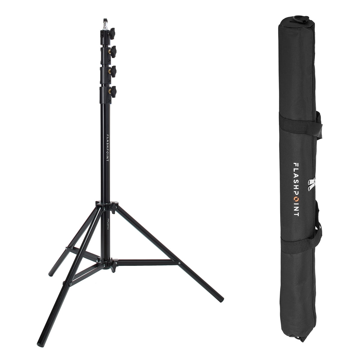 Flashpoint Pro Air-Cushioned Heavy-Duty Light Stand (Black, 9.5 ...