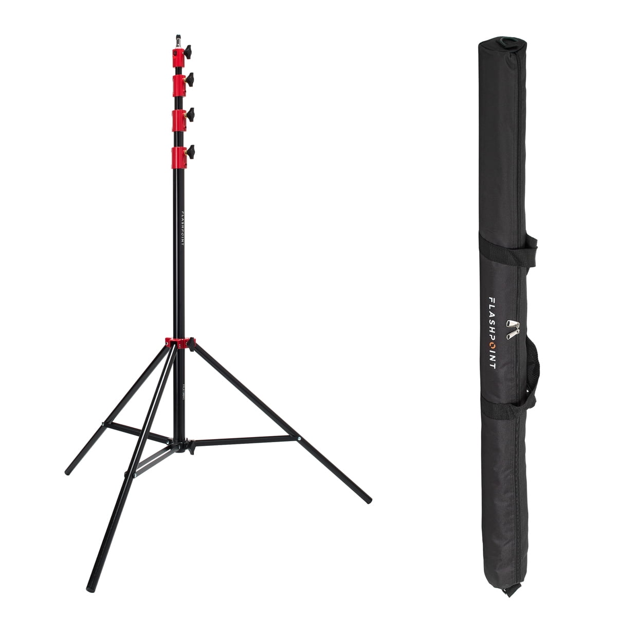 Flashpoint Pro Air-Cushioned Heavy-Duty Light Stand (Red, 13 ...