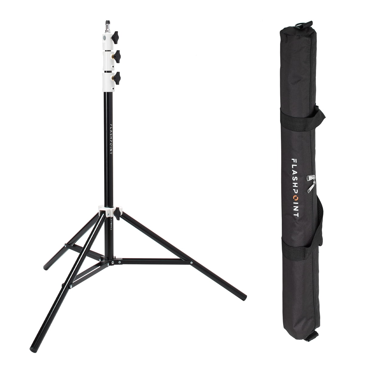 Flashpoint Pro Air-Cushioned Heavy-Duty Light Stand (White, 7.2 ...