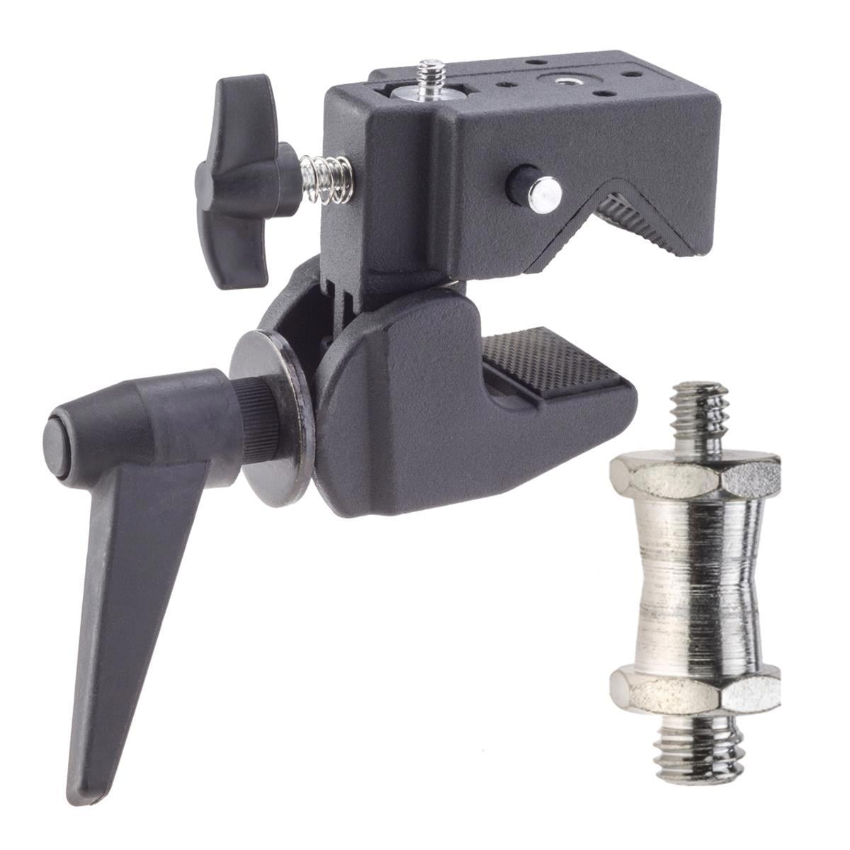 Flashpoint Super Clamp with Flush Mount 1/4"X20 / 3/8" AntiTwist Stud ...