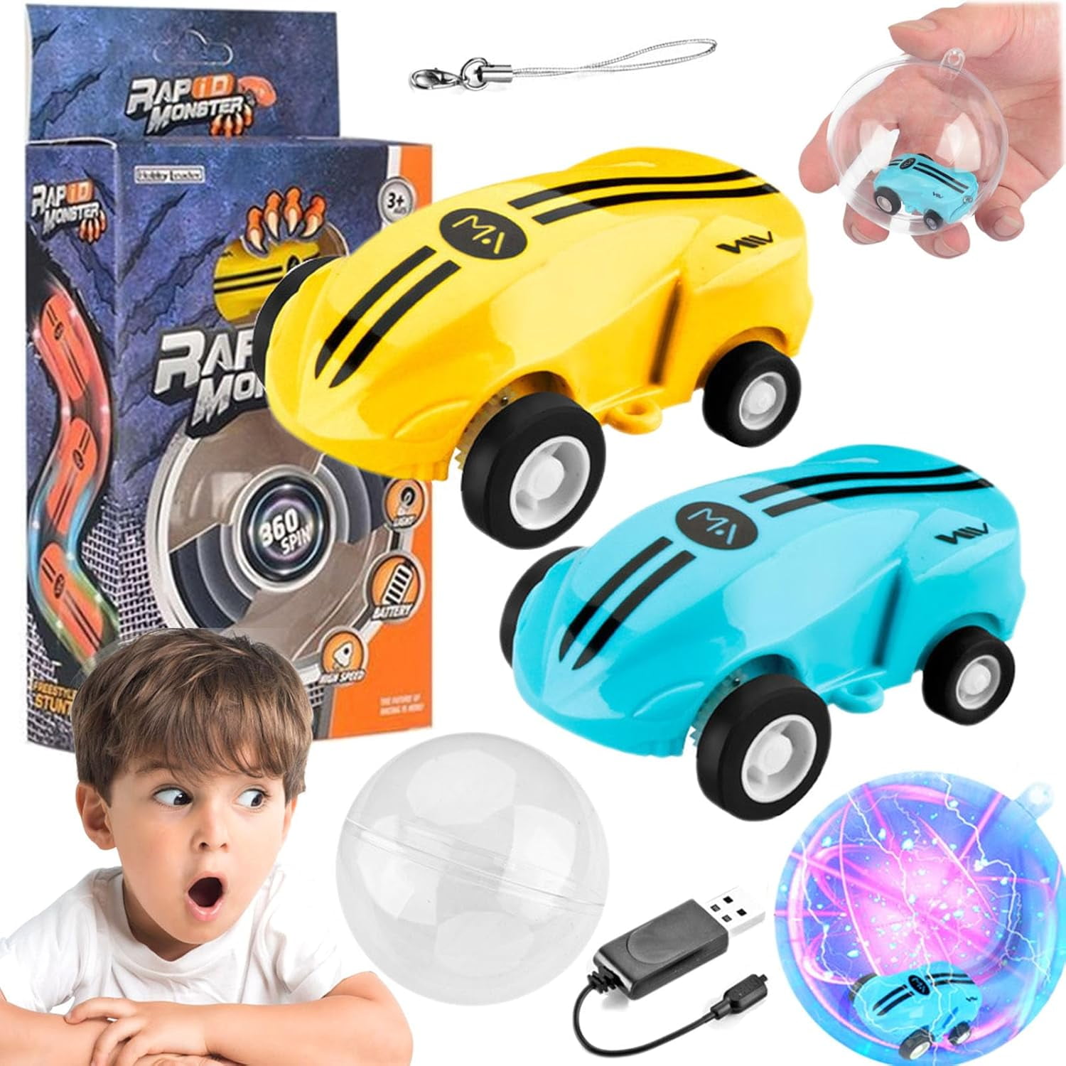 Flashspin Mini Racer, Rapid Monster Toys, Rapid Monster Rc Stunt Car ...