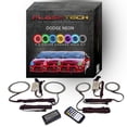 Flashtech RGB Angel Eye LED Halo kit with RF Remote for 2003-2005 Dodge ...