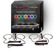 Flashtech RGB Waterproof Bluetooth LED Halo kit for 2008-2014 Dodge ...
