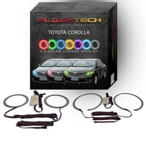 Flashtech RGB Multi Color LED Halo kit with Wifi App for 08-12 ...