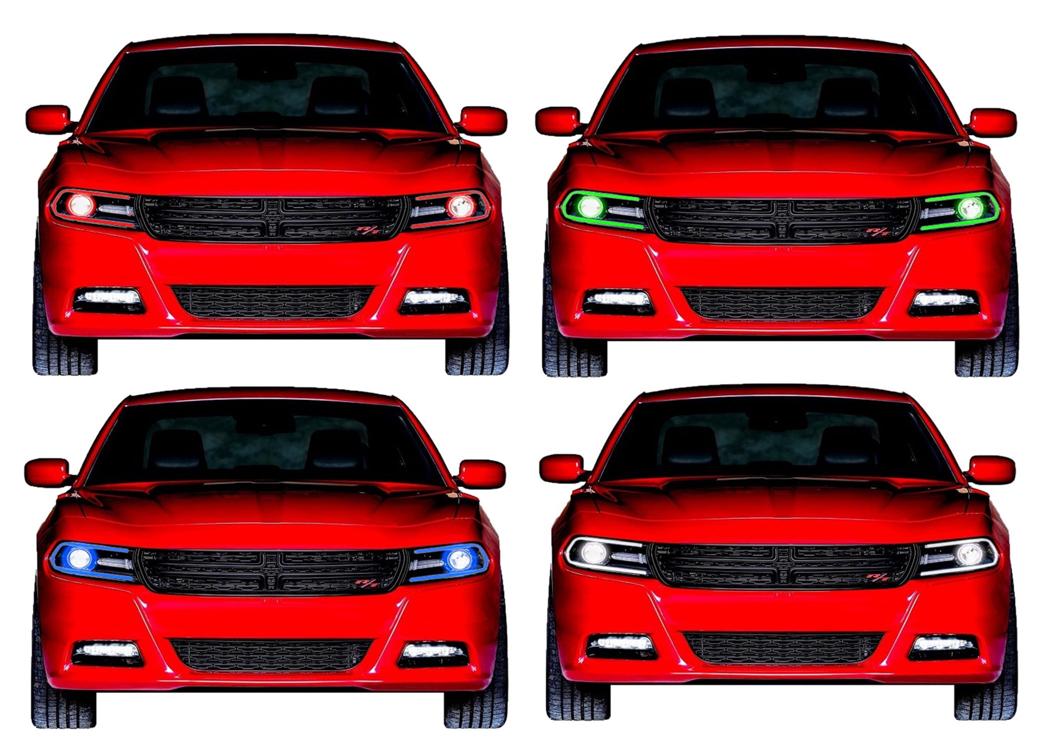 Flashtech RGB Multi Color Changing LED Halo kit for 2015-2020 Dodge ...
