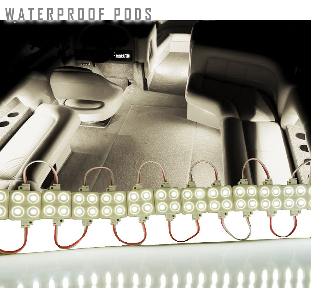 Flashtech Waterproof LED Pods Warm White, 4-Pod Accent Lighting Kit for ...