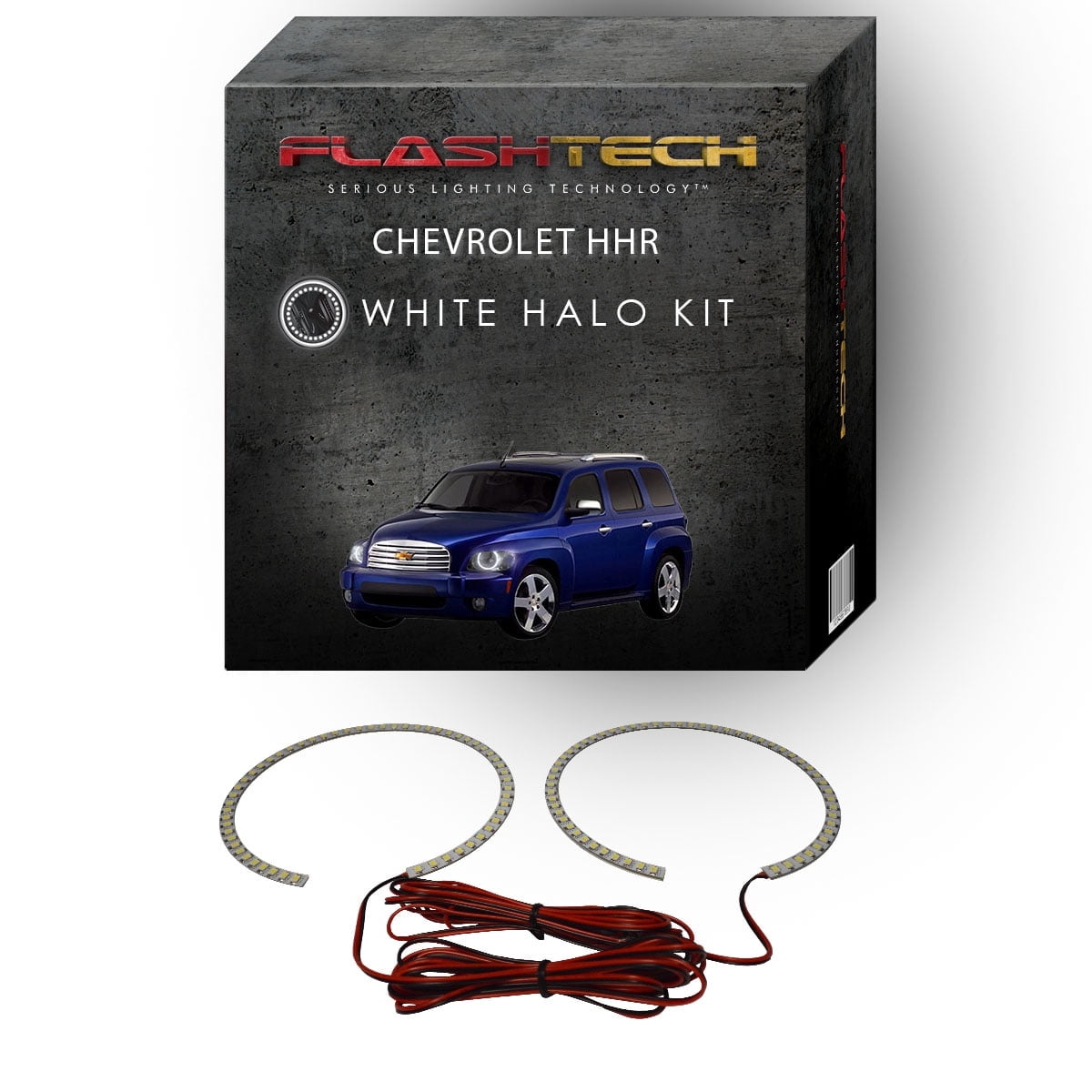 Flashtech White Angel Eye LED Headlight Halo kit for 2006-2011 ...