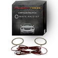 Flashtech White Angel Eye LED Fog Light Halo kit for 06-09 Chrysler ...
