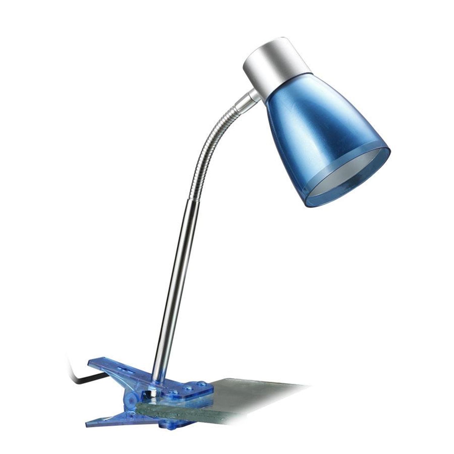 Flashy Flexible Gooseneck LED Clip Light Desk Lamp Metallic - Walmart.com
