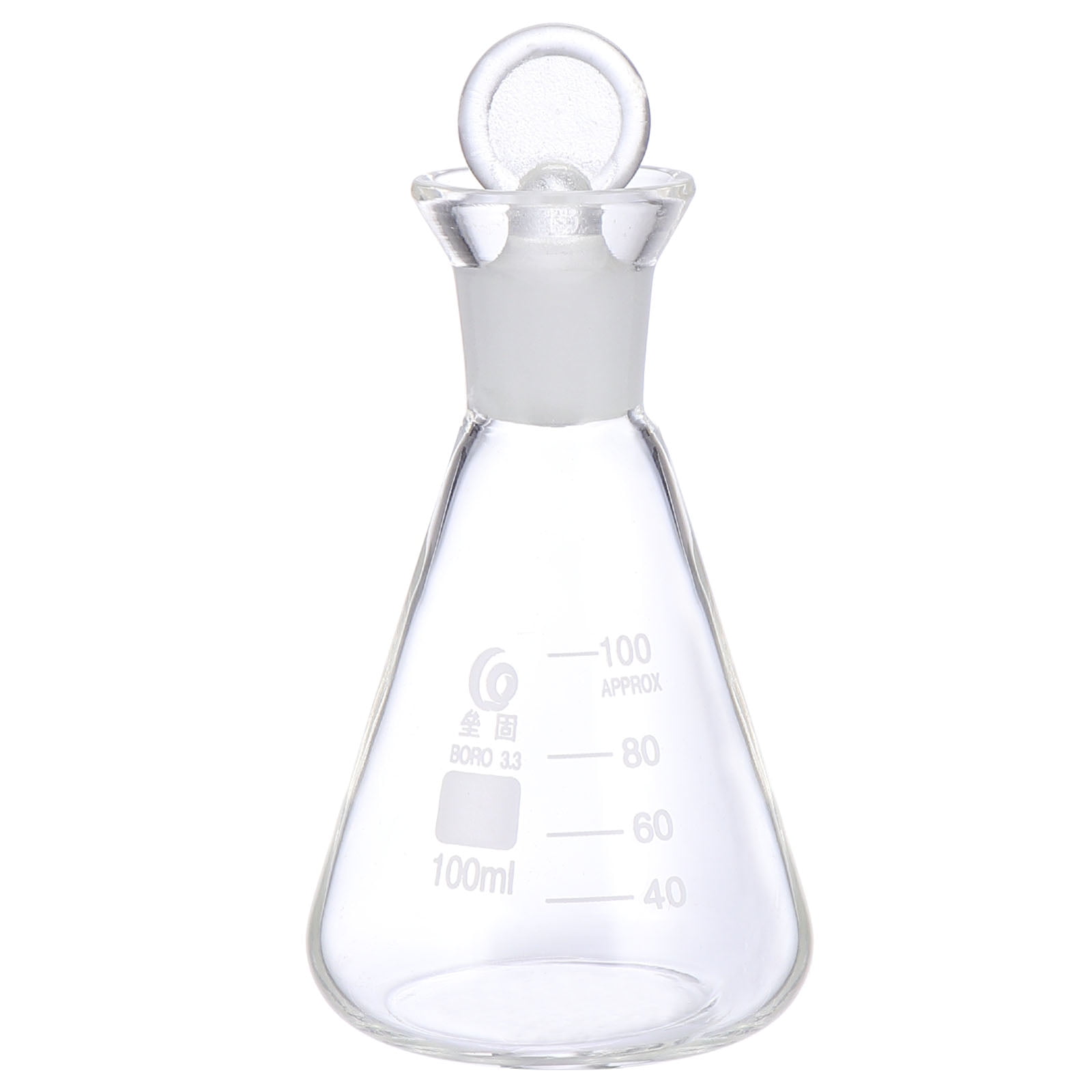 Flask Conical for Chemistry Glass with Lid Science Accessories Tumbler ...