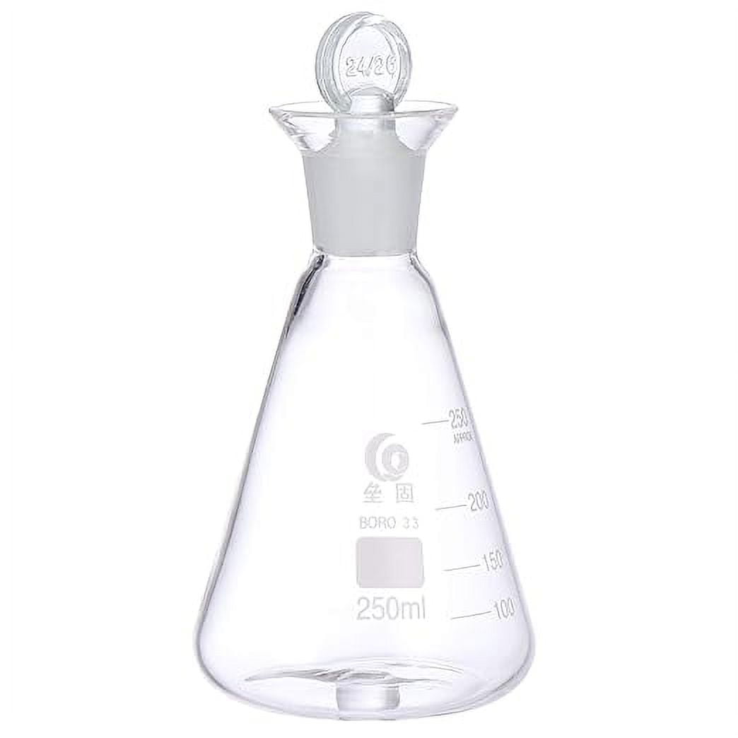 Flask Experiment Glass Flask Glass Conical Flask Graduated Borosilicate ...