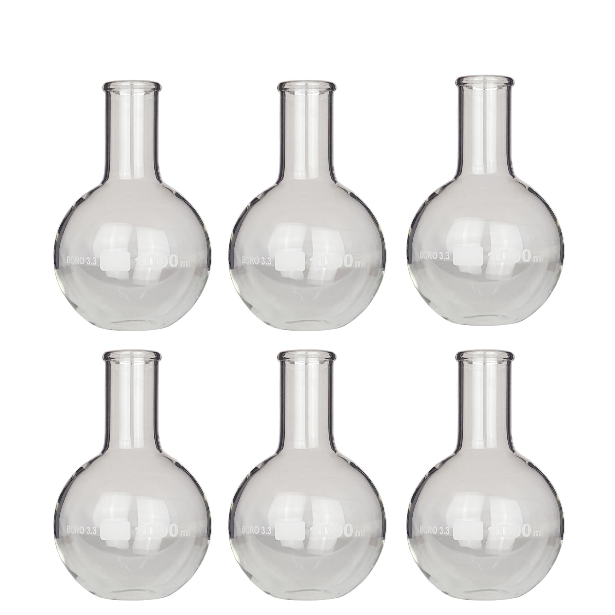 Flask Flat-Bottom Florence Boiling Flask, Standard Neck, 1000ml ...
