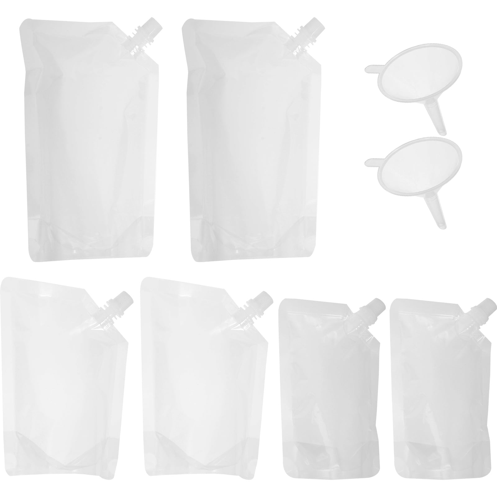 Flask Reusable Juice Pouch Bags Packing Beverage Oblique Nozzle Liquid ...