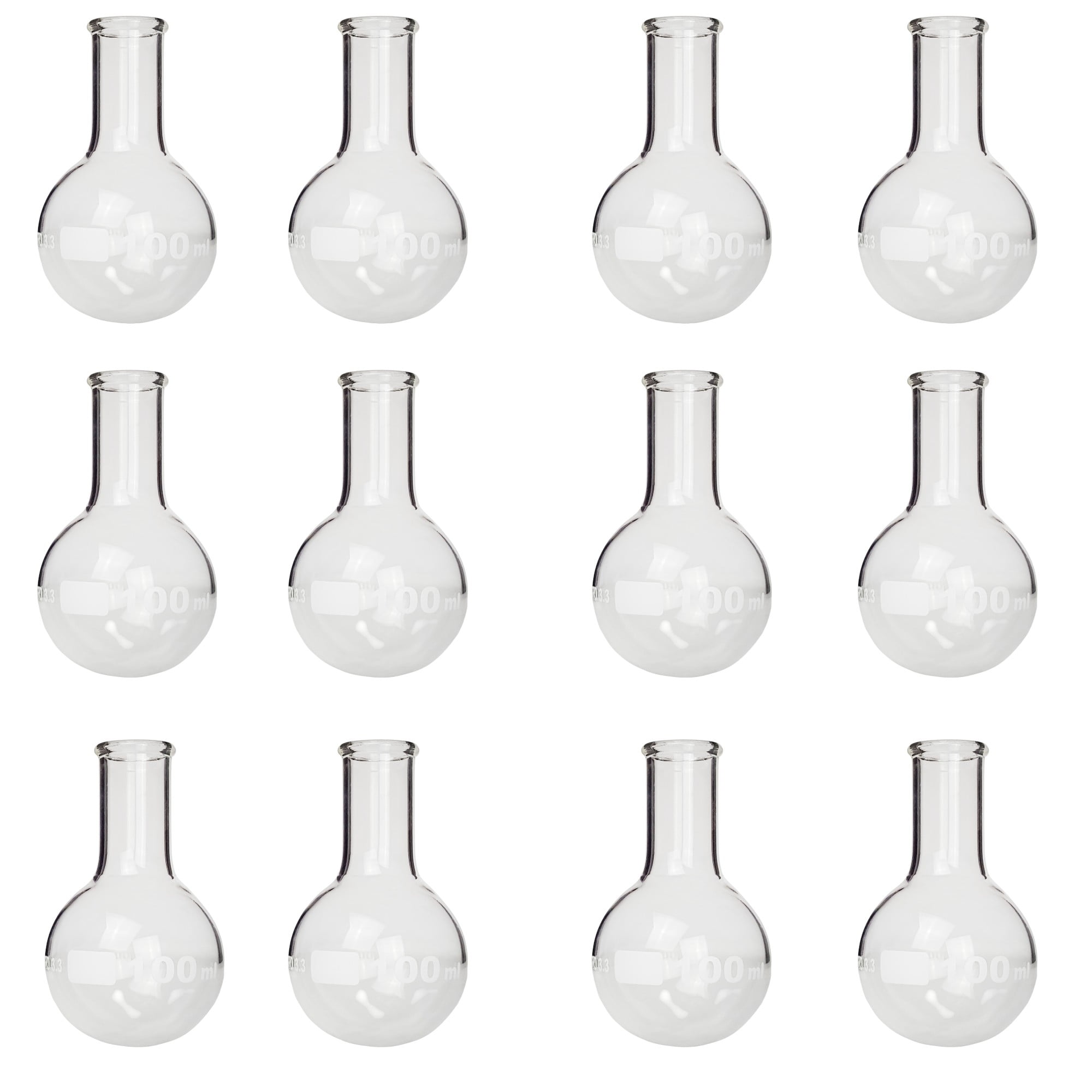 Flask Round-Bottom Florence Boiling Flask, Standard Neck, 100ml ...