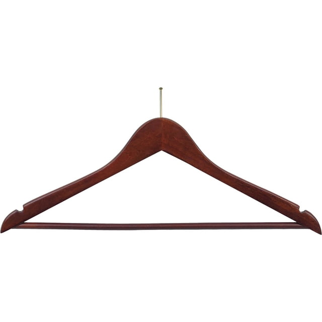 Flat Anti-Theft Sui Hanger with Walnut Finish and P-Nail, (Box of 50 ...