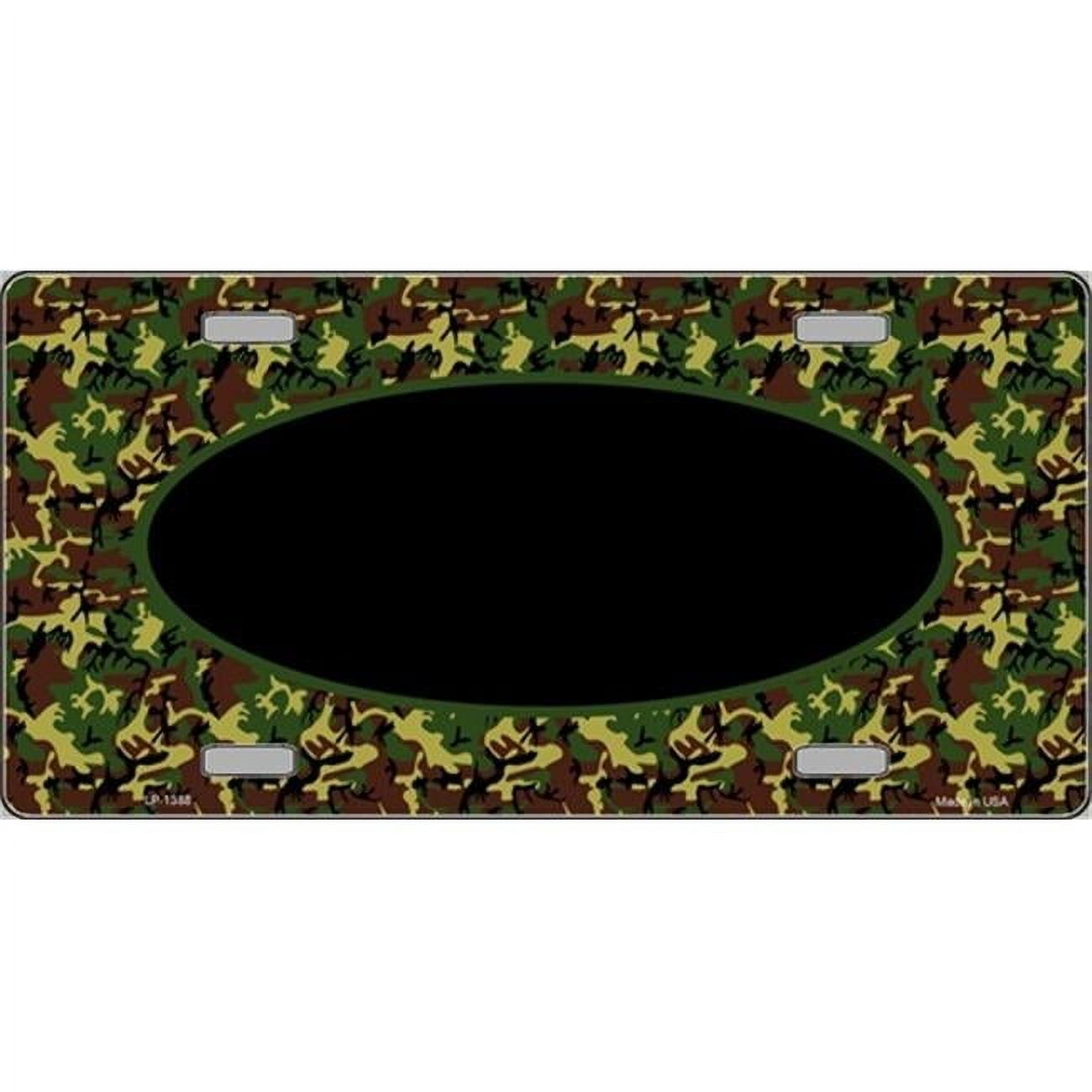 Flat Automotive License Plates Blanks for Customizing - Green Camo - 6 ...