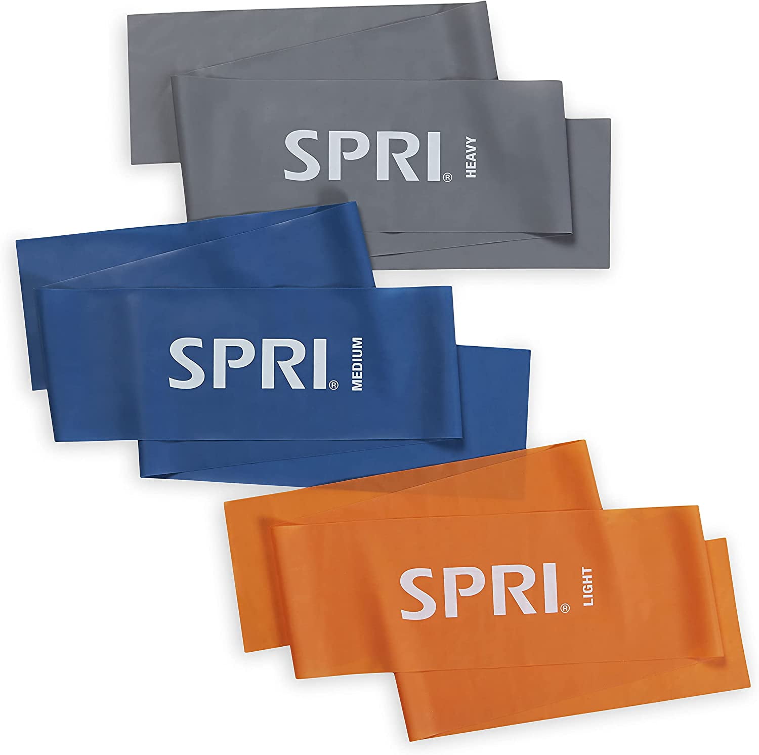 Flat Bands 3-Pack - Resistance Band Kit Set with 3 Levels of Resistance ...