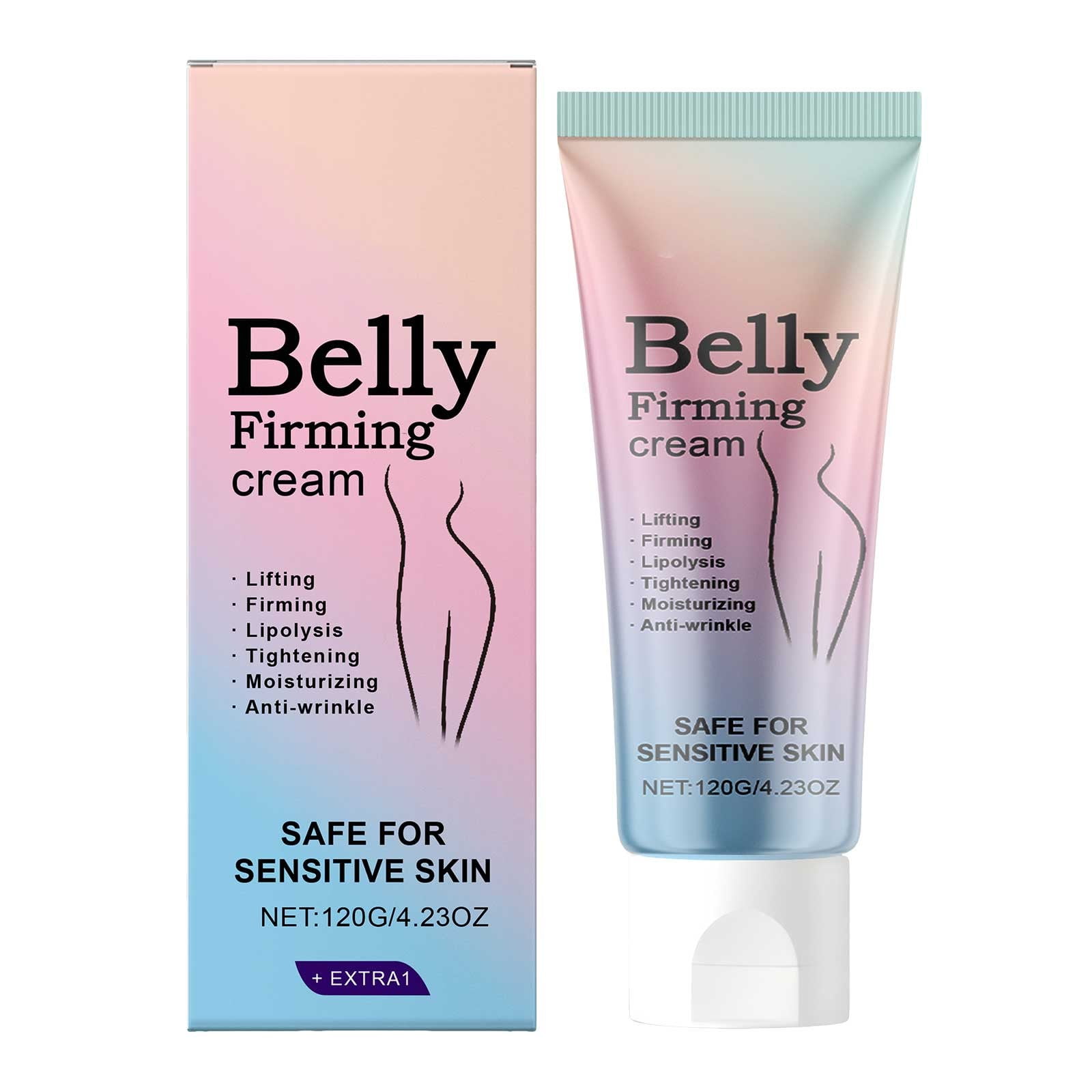Flat Belly Firming Cream - Skin Tightening & Cellulite Cream for Stomach, Thighs & Butt ...