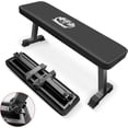 Flat Bench, Flat Weight Workout Exercise Bench Easy,Assembly,Foldaway Bench for Adjustable ...