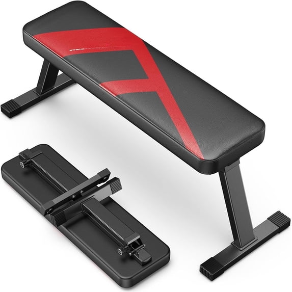 Flat Bench, Foldable Flat Weight Bench Easy Assembly for Strength Bench ...