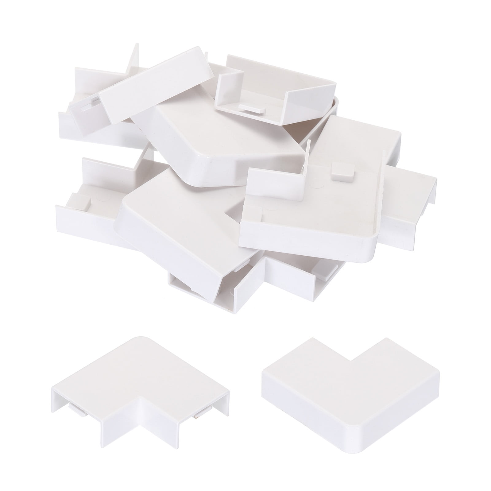 Flat Bends Channel Raceway Fitting 1.18 in x 0.6 in for Home Office ...