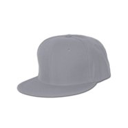 Solid Flat Brim Bill Fitted Baseball Cap - Walmart.com