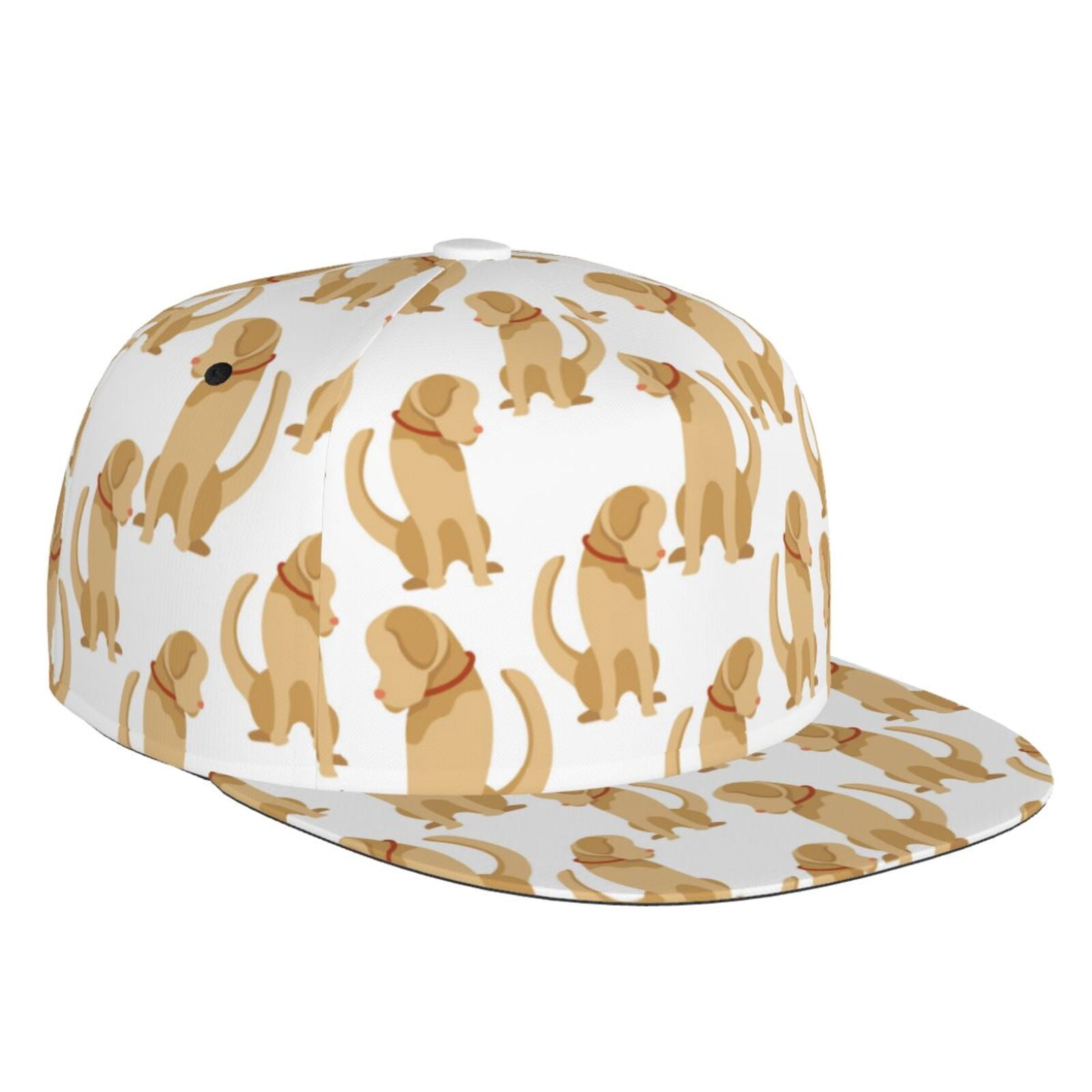 Flat Bill Trucker Hats for Women Men - Labrador Retriever Dog No.1007 ...