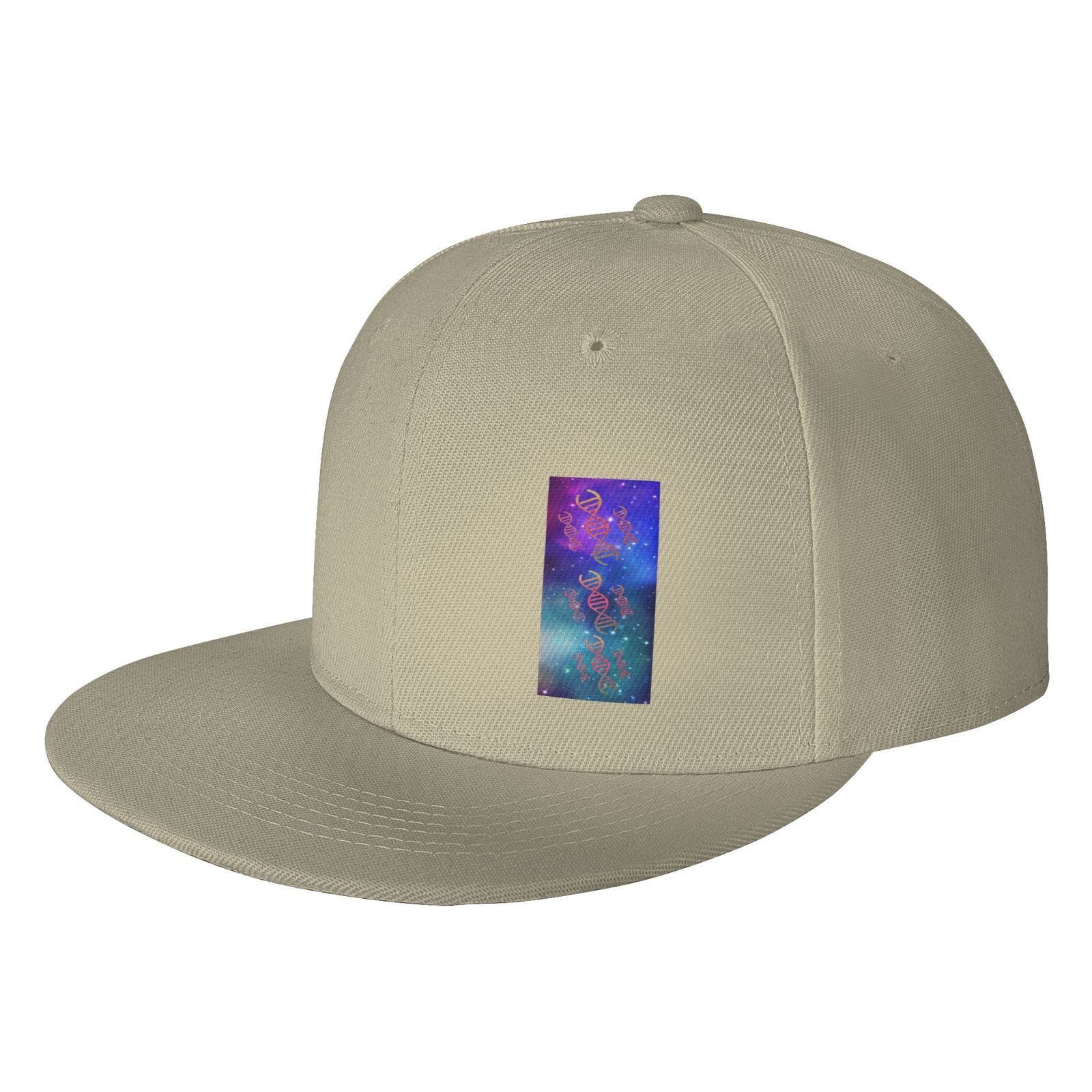 Flat Bill Visor Classic Snapback Hat Rainbow Glitter Double Helix ...