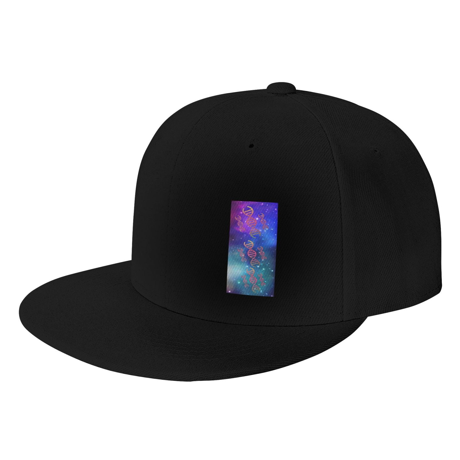 Flat Bill Visor Classic Snapback Hat Rainbow Glitter Double Helix ...