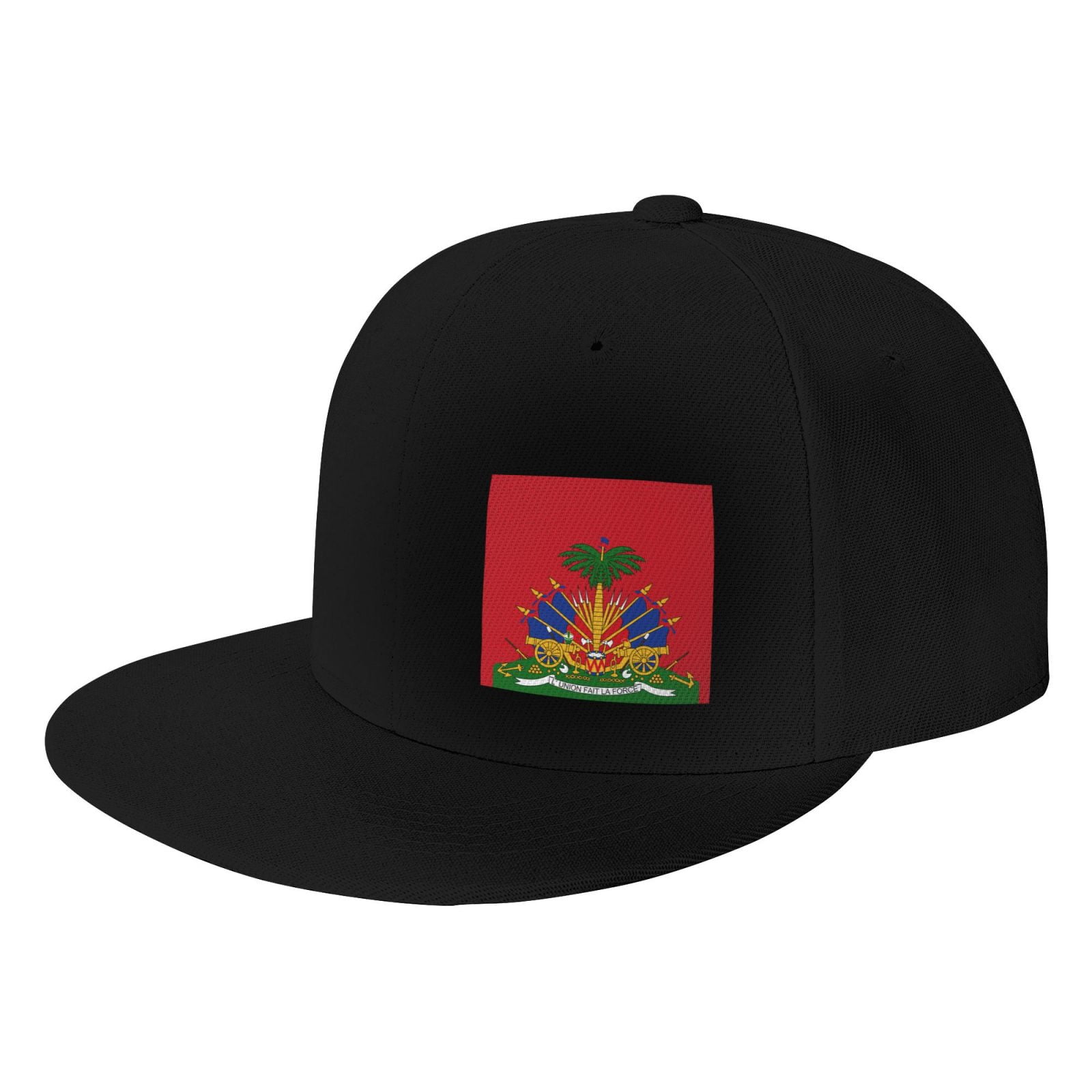 Flat Bill Visor Classic Snapback Hat Red Coat Of Arms Of Haiti ...