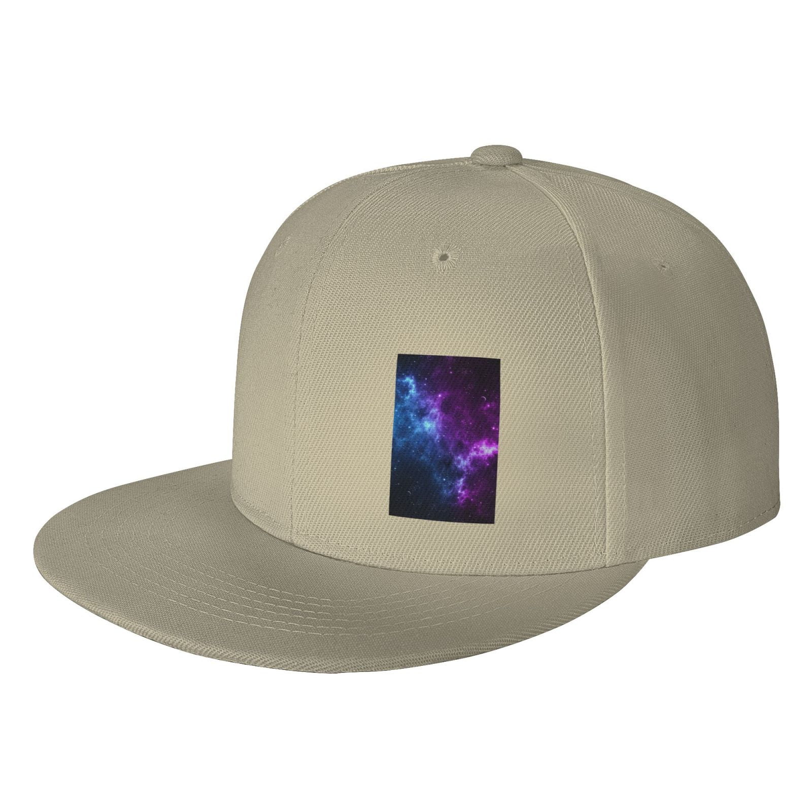 Flat Bill Visor Classic Snapback Hat Universe Nebula Galaxy Adjustable ...