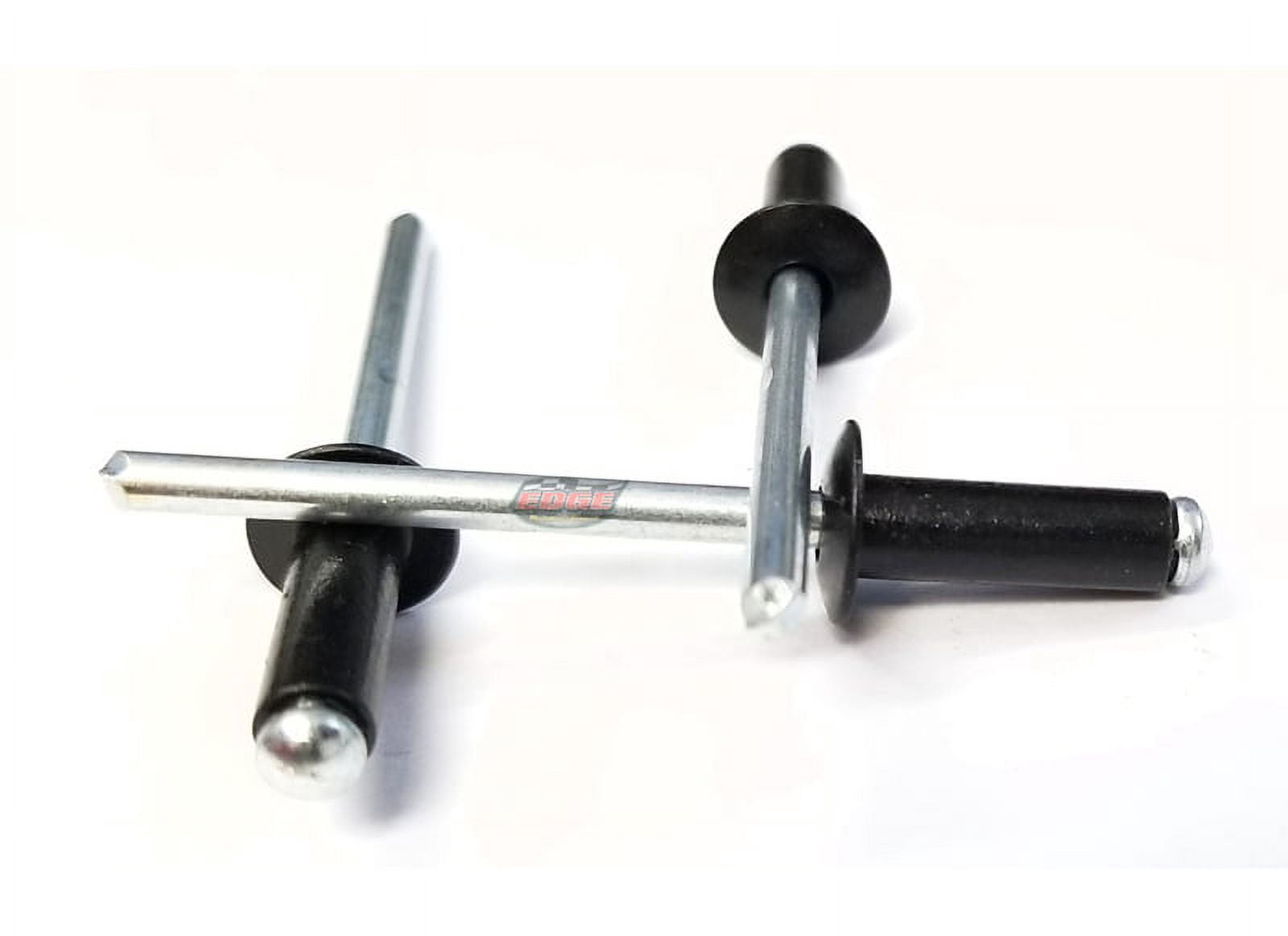 Flat Black 3/16" Small Head Aluminum Steel Mandrel Pop Rivets 250 ct ...
