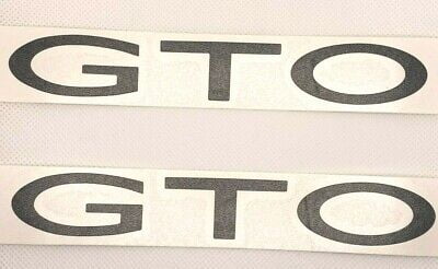Flat Black Fuel Rail Overlay Decal Set 2004-2006 Pontiac GTO Models ...