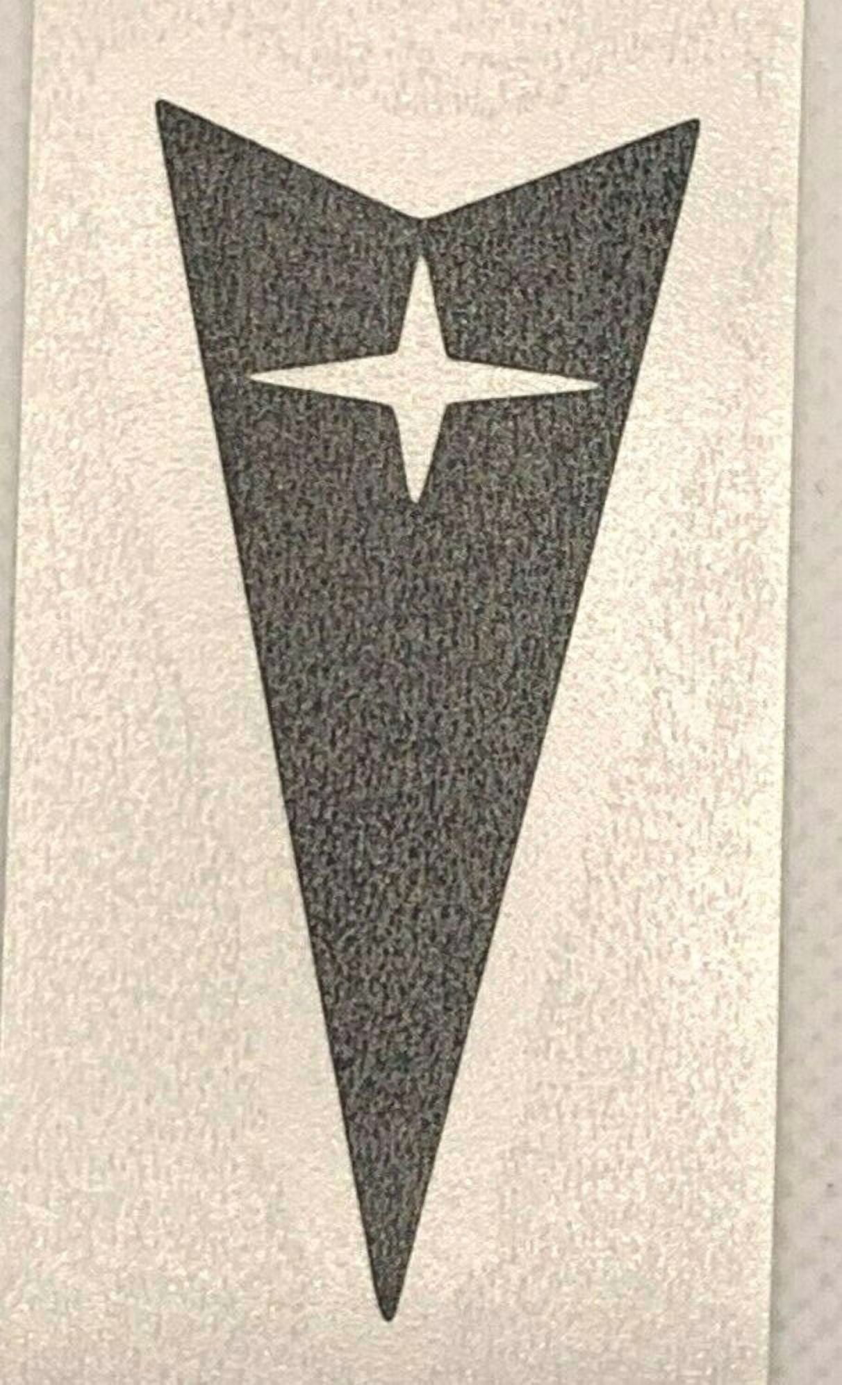 Flat Black Rear Arrowhead Emblem Overlay Decal 2008-2009 Pontiac G8 ...