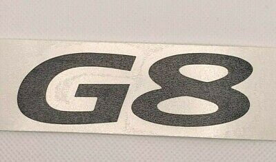 Flat Black Rear G8 Emblem Overlay Decal 2008-2009 Pontiac G8 Models ...