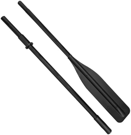 Flat Blade Boat Oars with Oar Locks 2 Pieces Detachable (1 Pair ...