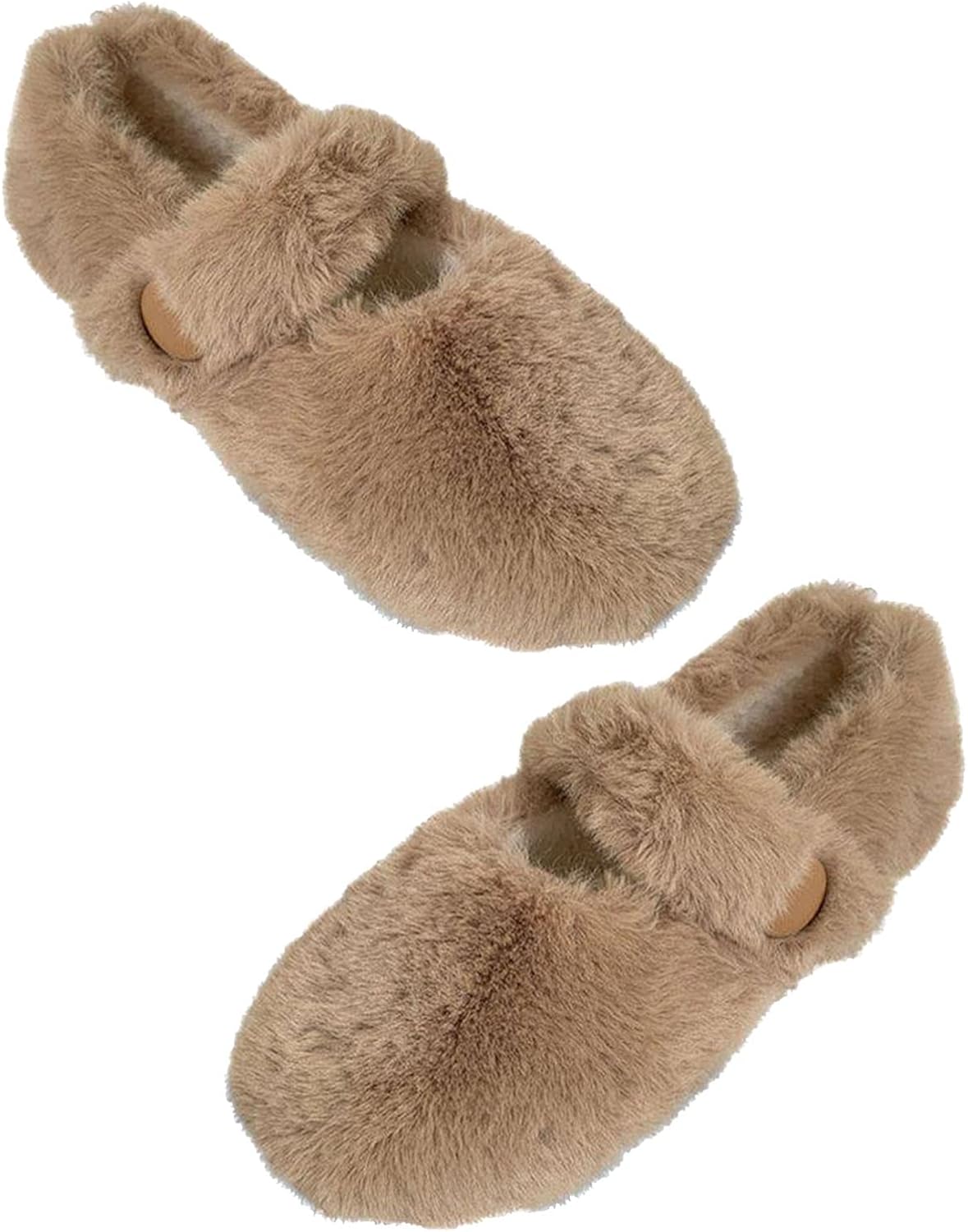 Flat Bottom Plush Shoes, Soft Cotton Shoes Ergonomic Lovely Warm Change ...