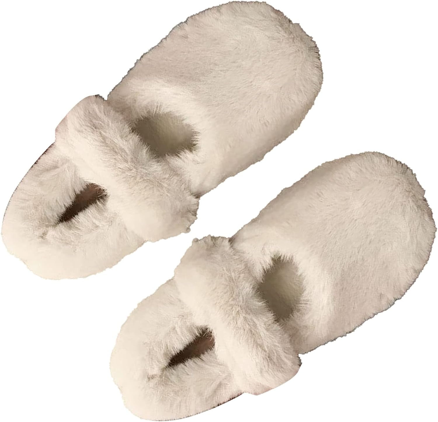 Flat Bottom Plush Shoes, Soft Cotton Shoes Ergonomic Lovely Warm Change ...