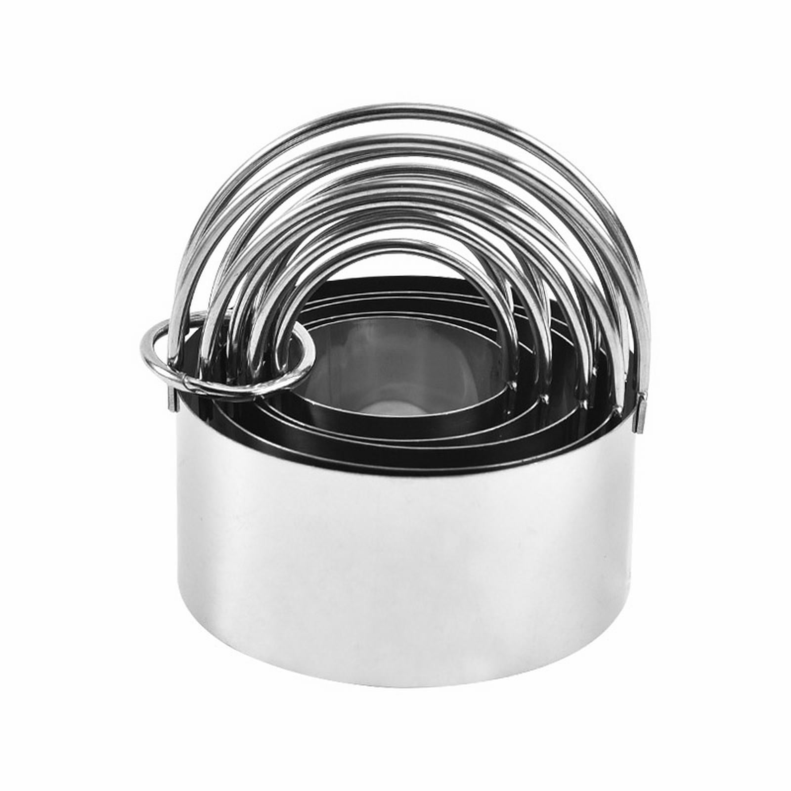 Flat Bottom Round Mould 5 Piece Set Cookie Cutters Bake Cookies Kids ...