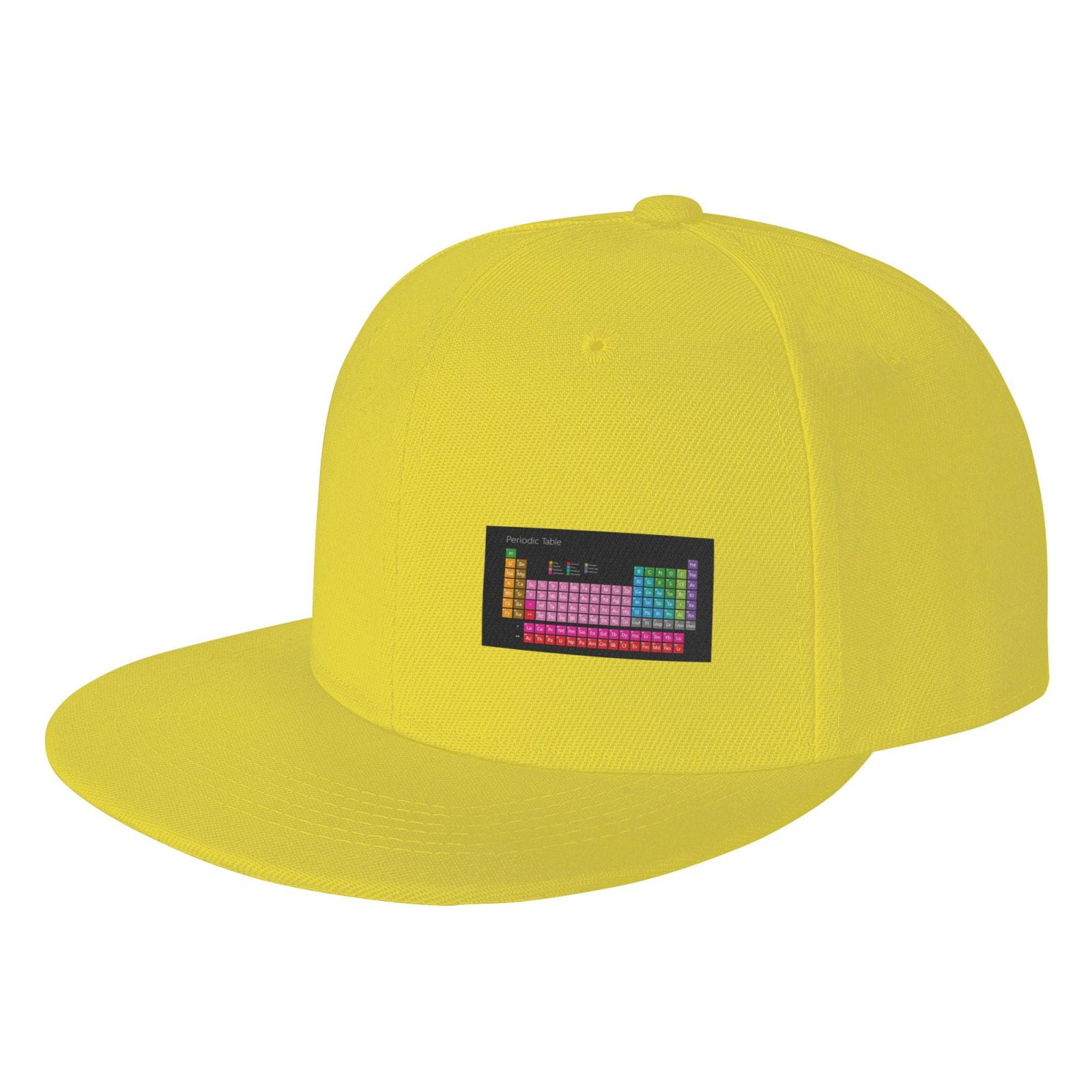 Flat Brim Hats for Men Periodic Table Of Elements Chemistry Hip-Hop ...