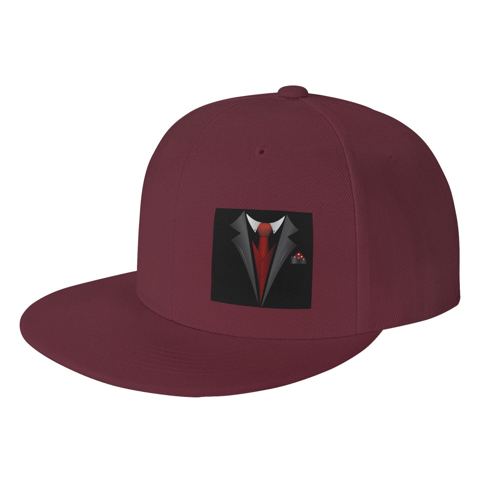 Flat Brim Hats for Men Tuxedo Clipart Hip-Hop Snapback Hat Skeleton ...