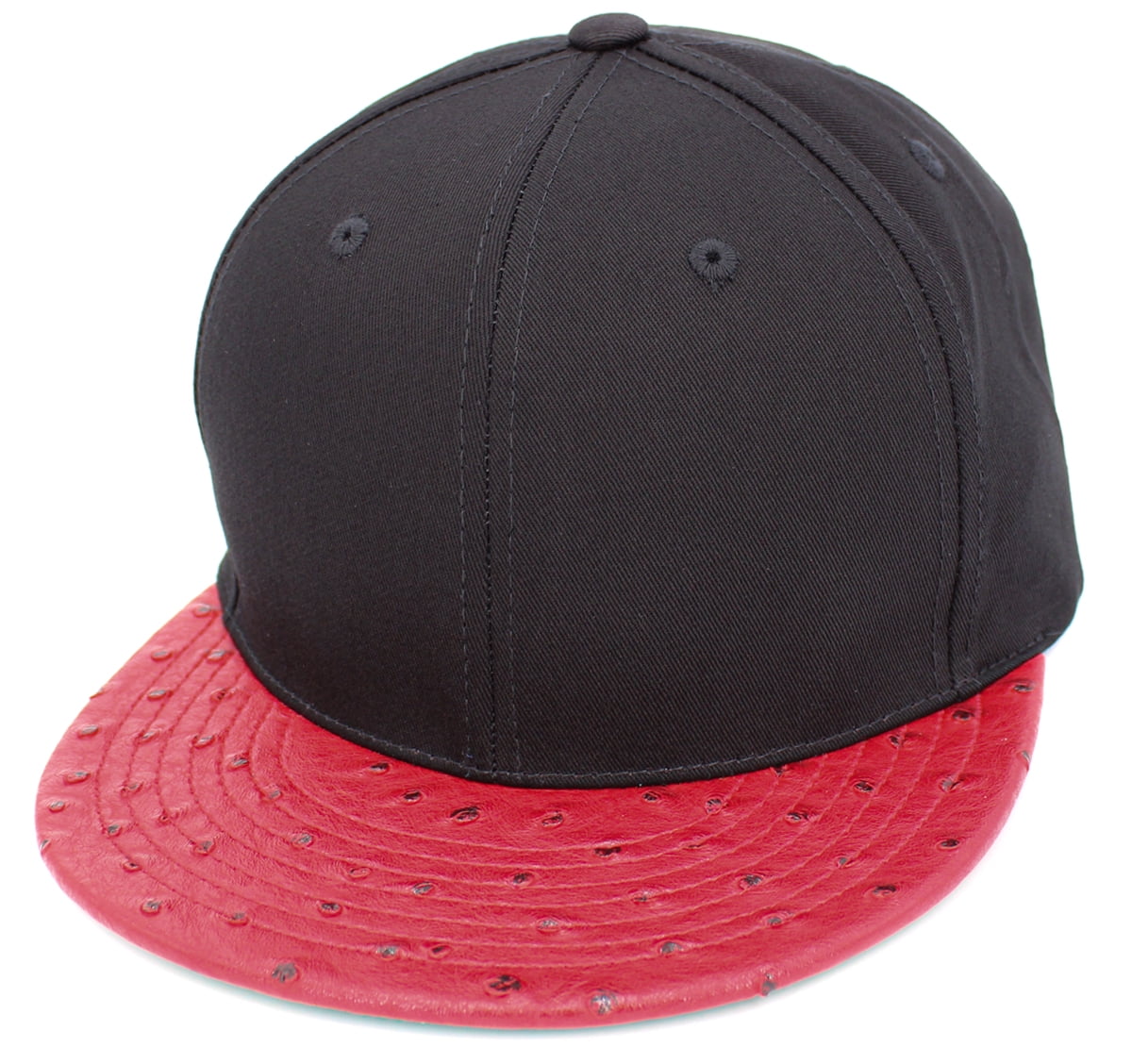 Flat Brim Ostrich Brim Print Snapback Hat Blank Cap Flat Visor ...