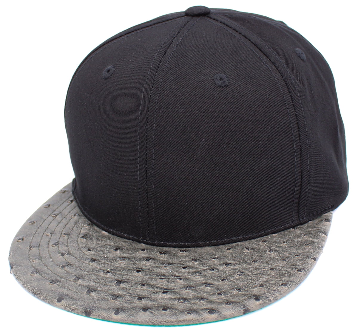 Flat Brim Ostrich Brim Print Snapback Hat Blank Cap Flat Visor ...